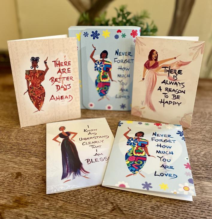 Cidne Wallace Assorted Blank Note Cards - Shades of Color