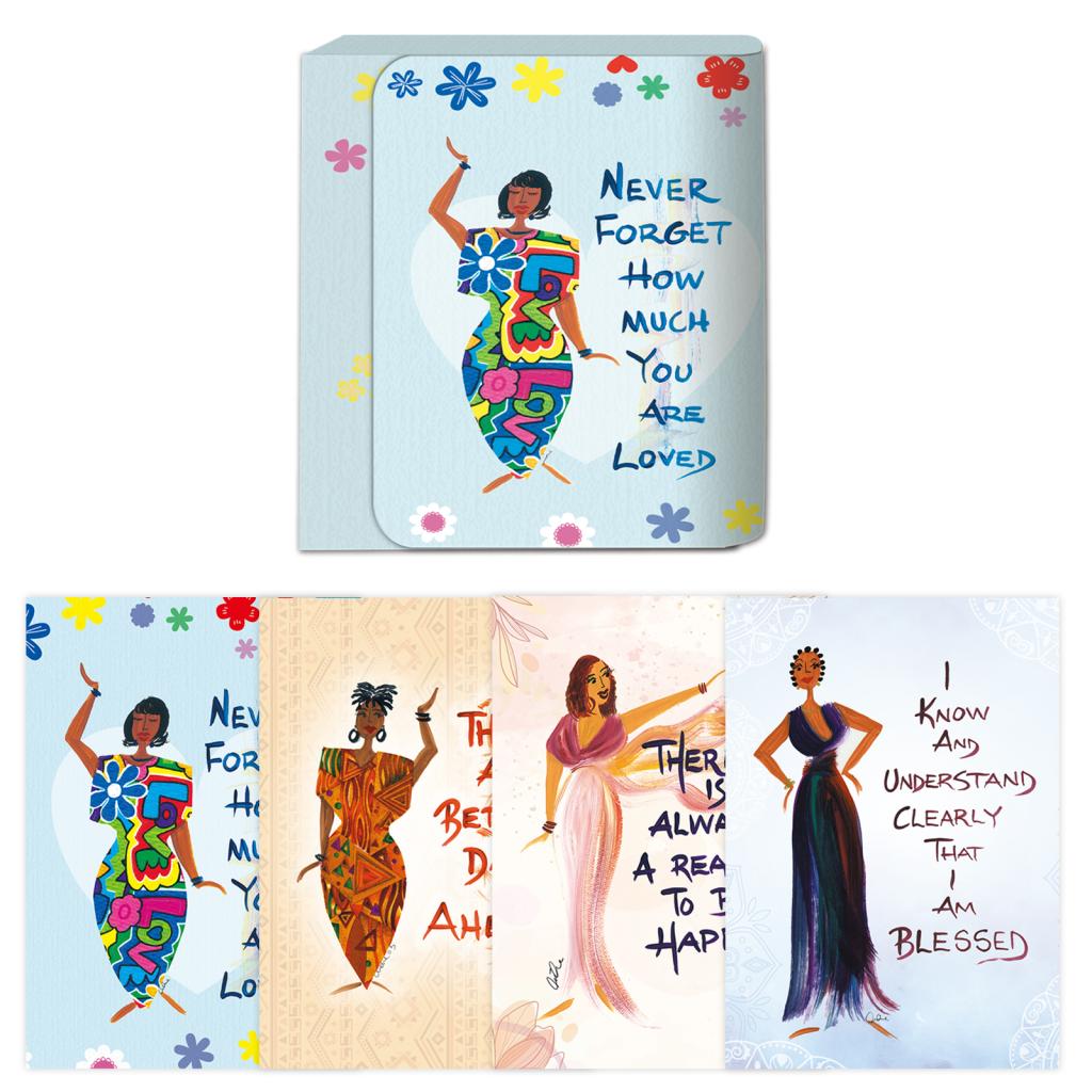 Assorted Boxed Note Cards | African American - Shades of Color