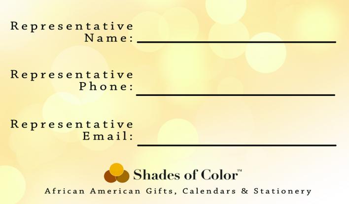 Representative Business Cards - Shades of Color