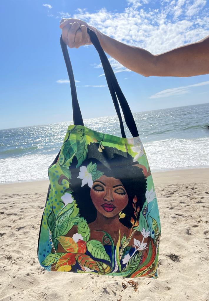 I Am Life Foldable Canvas Shopping Bags - Shades of Color