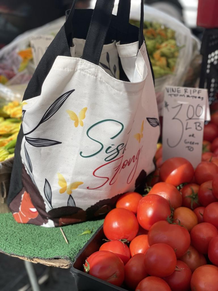 Sister Strong Foldable Canvas Shopping Bags - Shades of Color