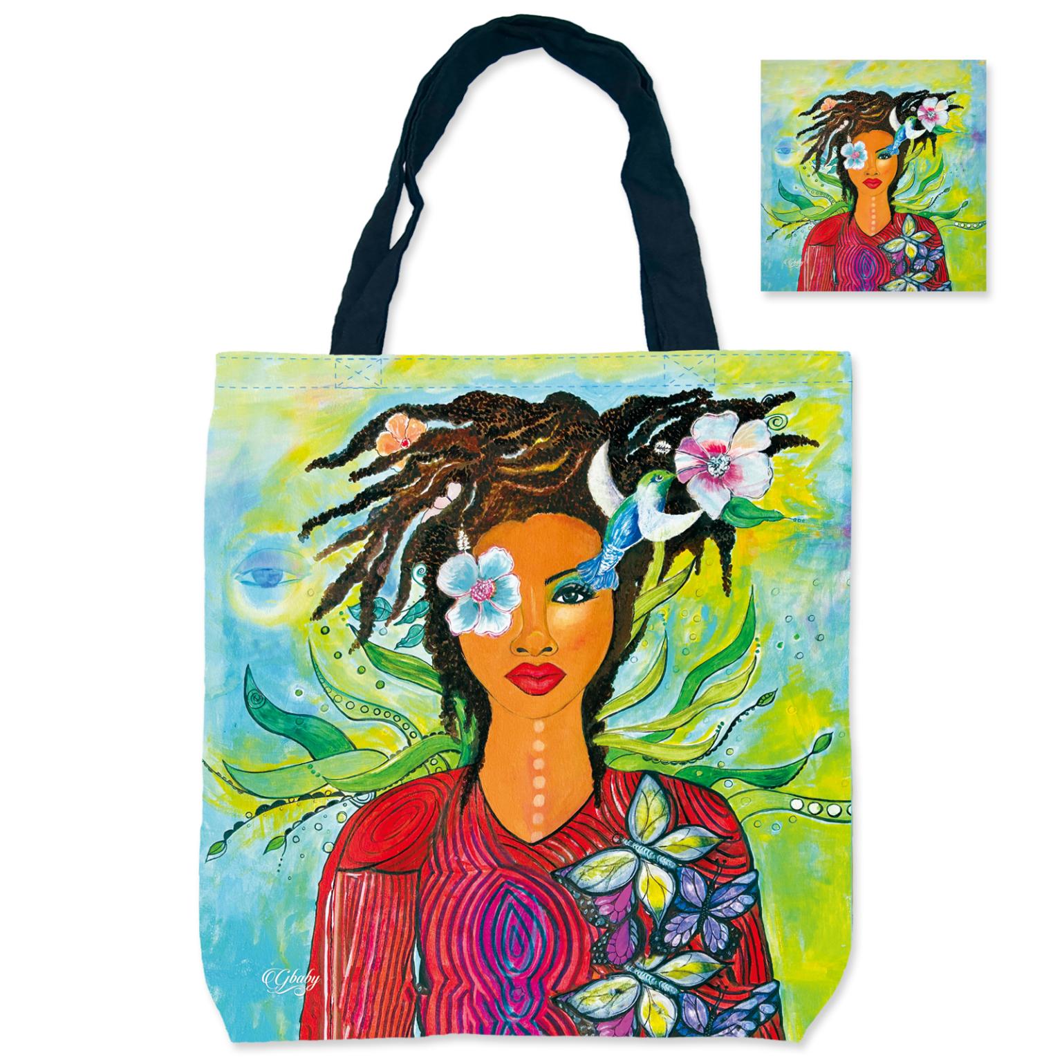 Foldable Canvas Shopping Bags - Shades of Color Reusable Bag