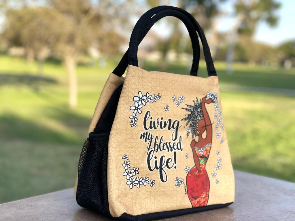Living My Blessed Life Lunch Bag Set with Box Containers