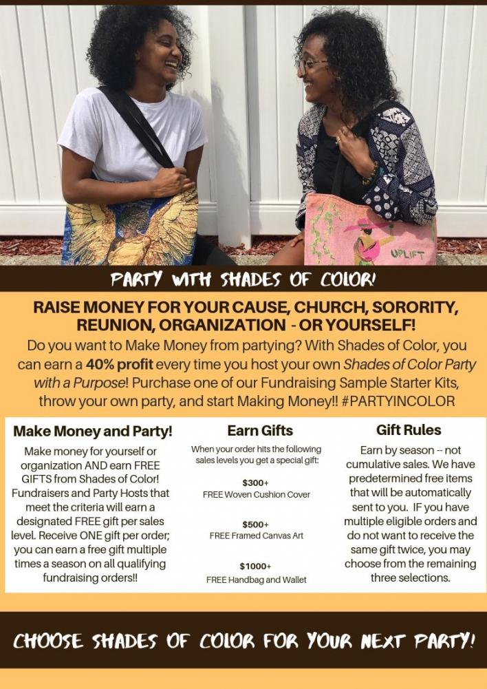 Shades of Color Party with A Purpose - African American Fundraising Program