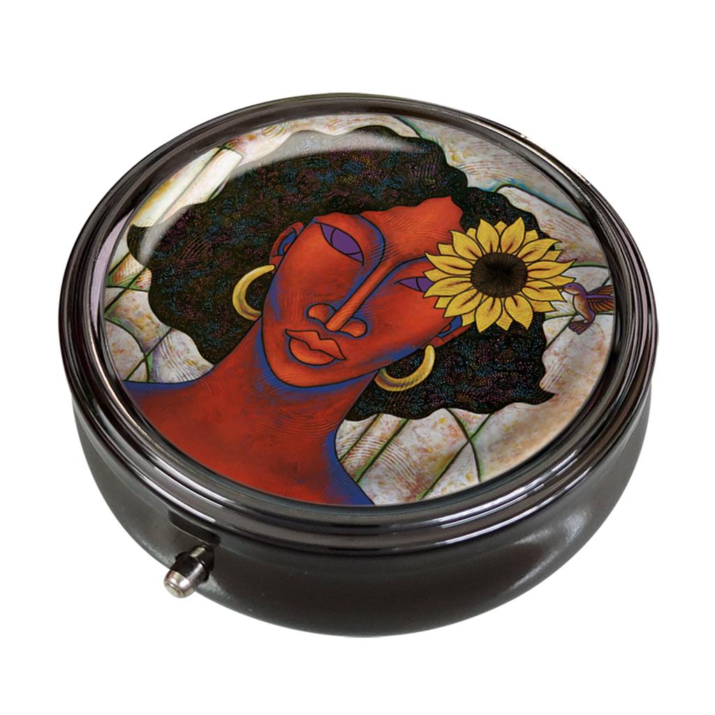 Pill Box Cases - Shades of Color Black Gifts