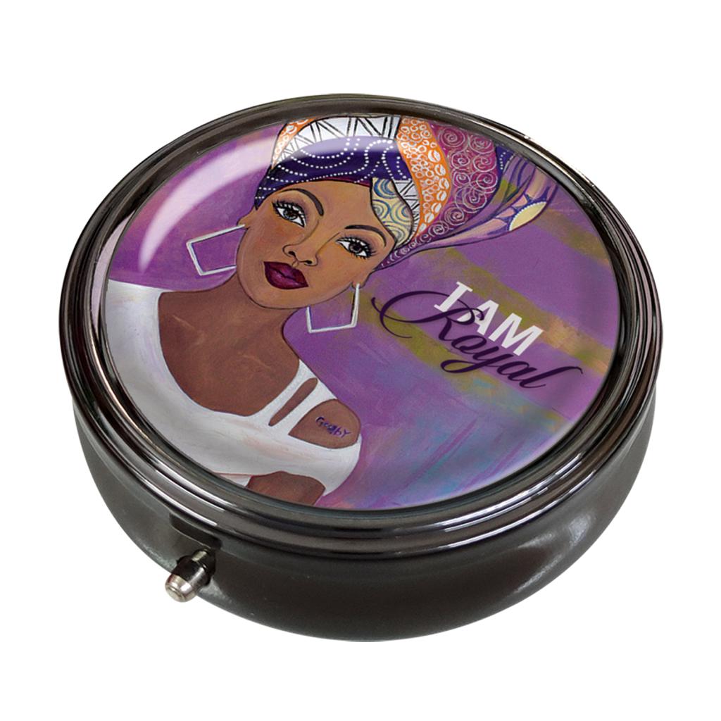 Pill Box Cases - Shades of Color Black Gifts