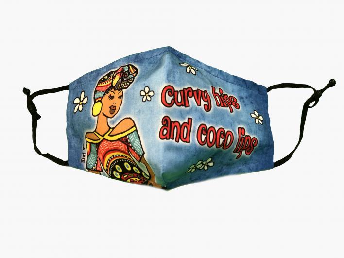 Curvy Hips & Coco Lips Face Masks (Set of 2) - Shades of Color