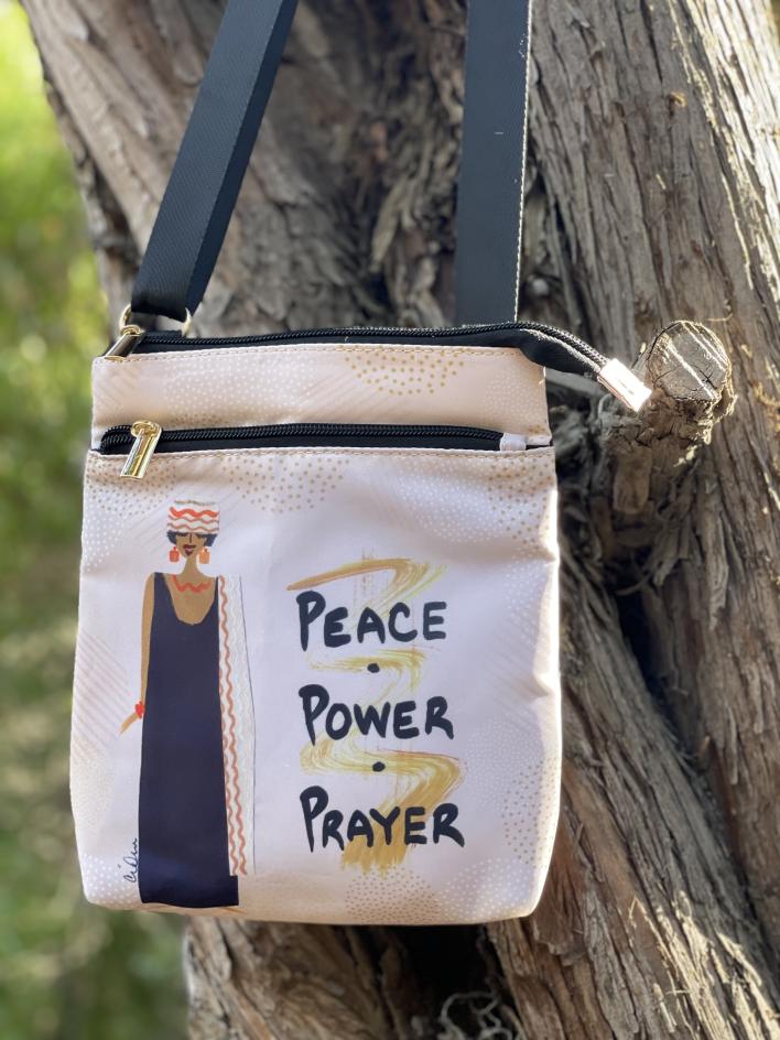 Peace Power and Prayer Travel Purse by Shades of Color Bags & Gifts