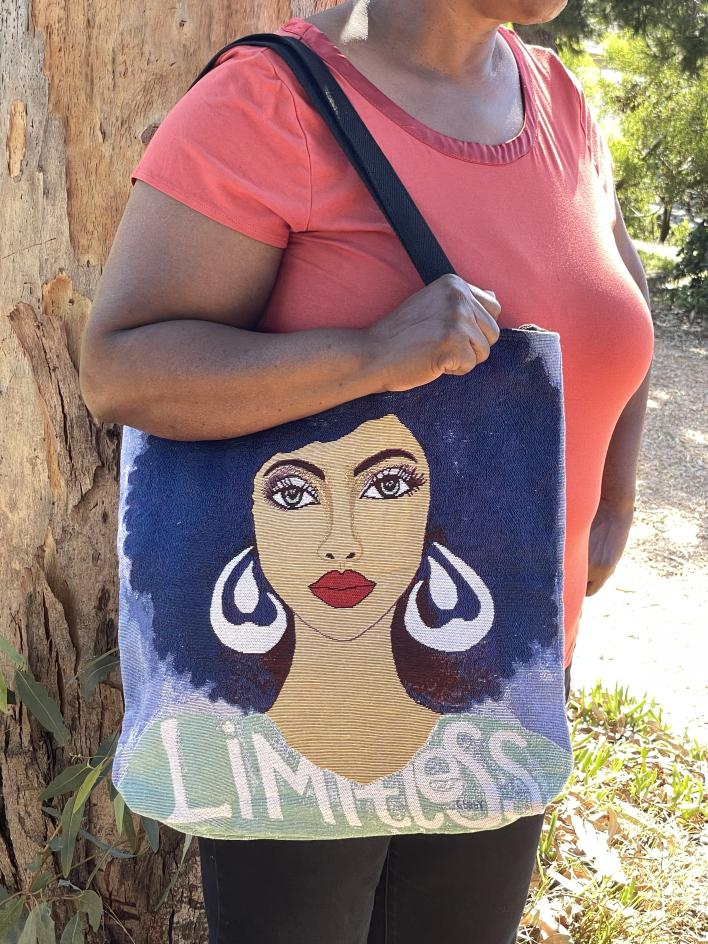 Limitless Woven Tote Bag | Wearable Black Art