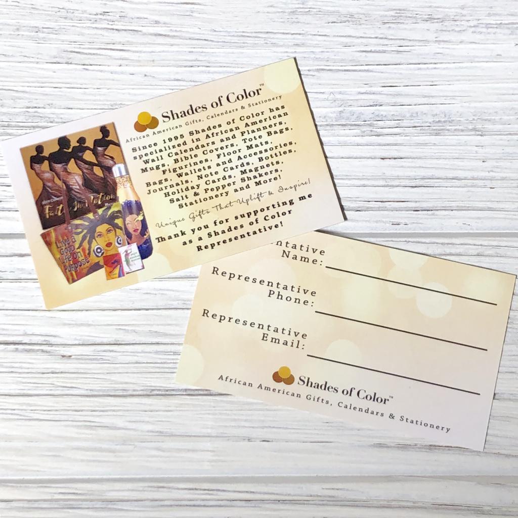 Representative Business Cards - Shades of Color