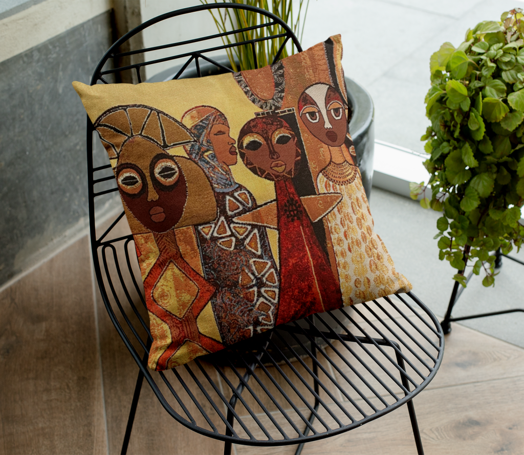 Windows 2 Africa Cushion Cover | African American Pillows
